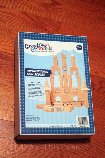 Architectural Unit Blocks from Constructive Playthings {review}