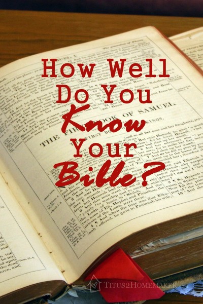 Getting to Know Your Bible the Easy Way