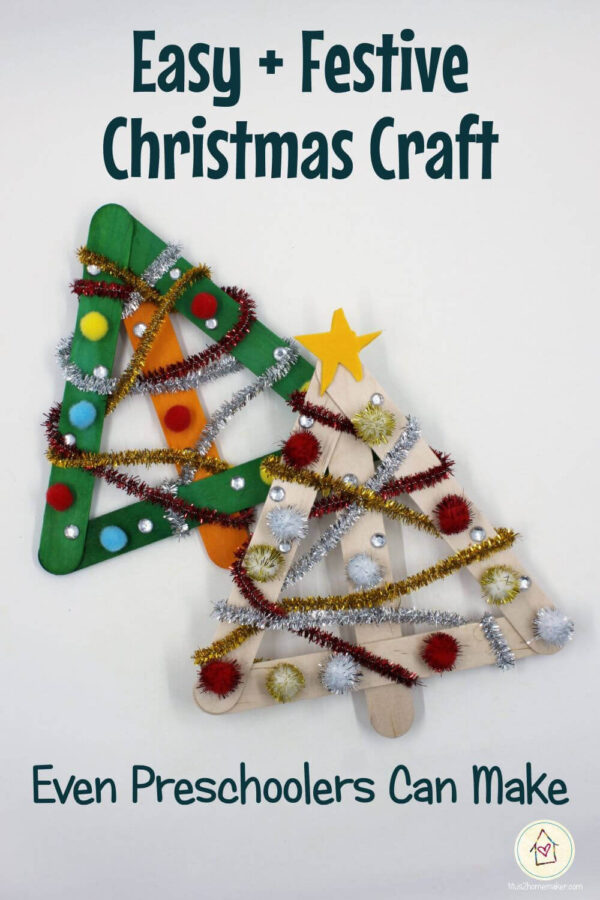 Easy + Festive Christmas Craft Preschoolers Can Make