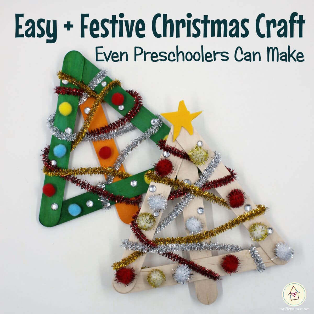 Easy + Festive Christmas Craft Preschoolers Can Make