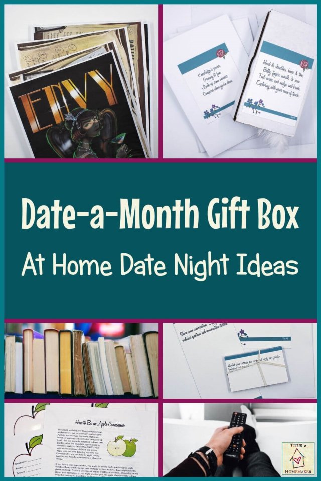 Date-a-Month Gift Box: At Home Date Night Ideas (Even When Your Energy is