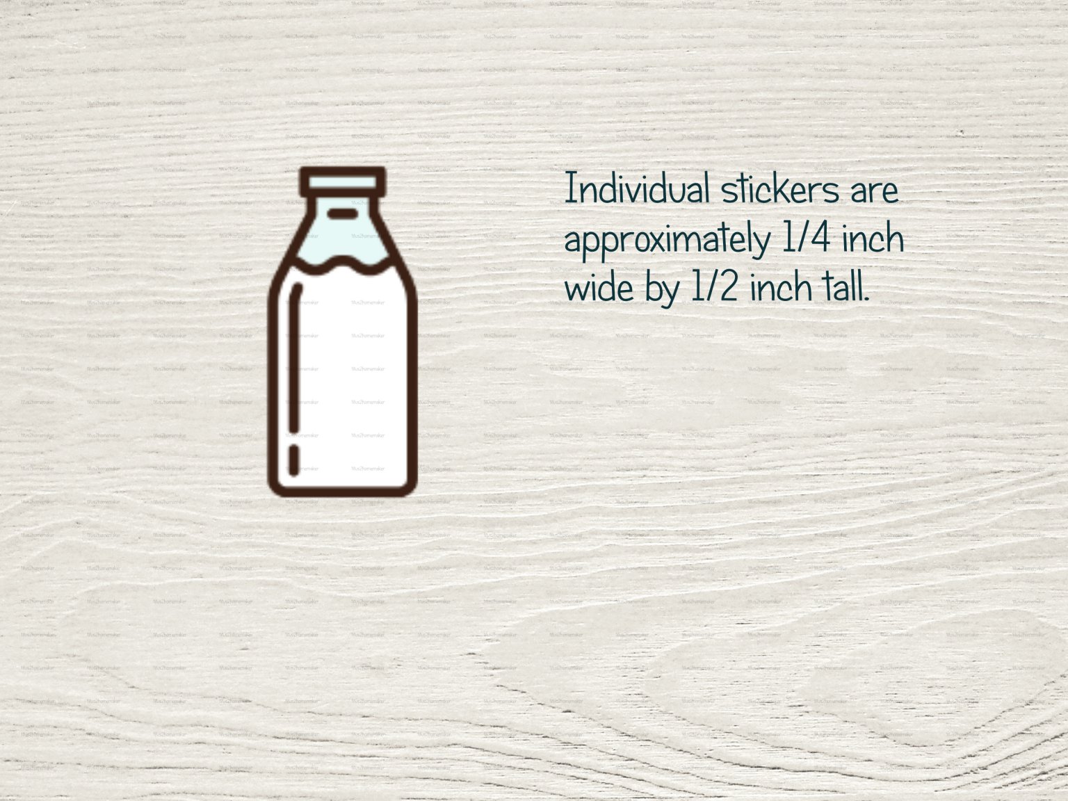 Printable Milk Icons Planner Stickers with cut files for Silhouette ...