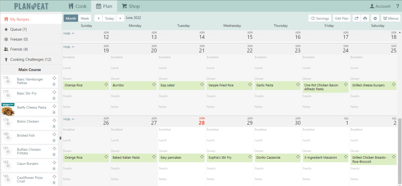 How to Organize Menus When You Have Multiple Cooks