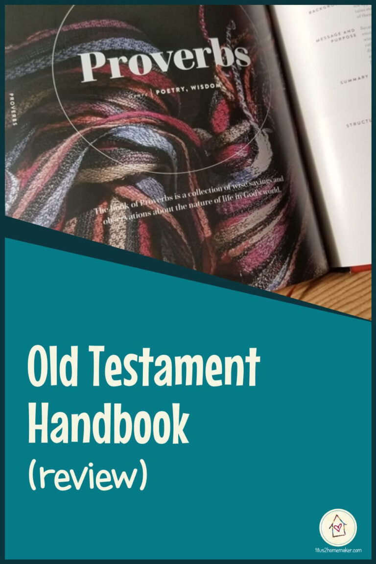 The Old Testament Bible Handbook from Lifeway {review}