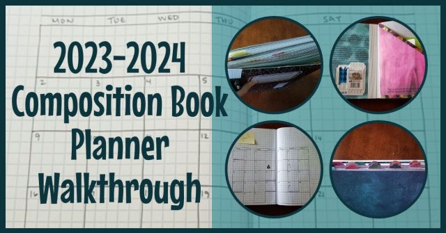 2023/2024 Composition Book Planner Walk-Through