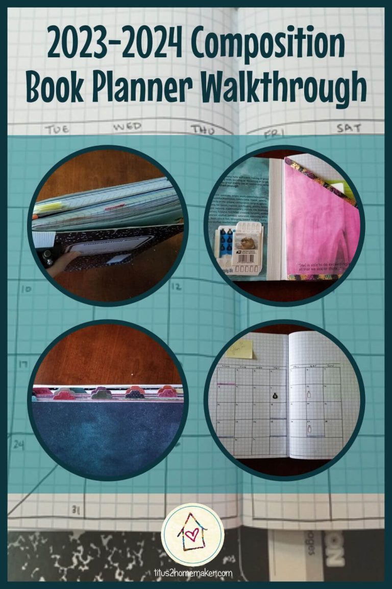 2023/2024 Composition Book Planner Walk-Through